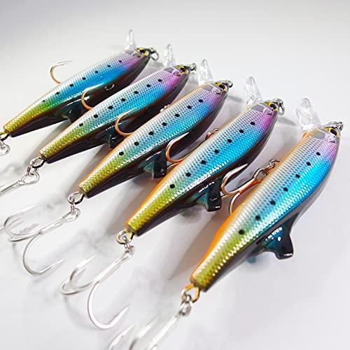 【momoルアー】 モモルアー ヘビーシンキングミノー 80mm 27g レーザーカット貫通ワイヤー構造 サゴシ サワラ ブリ 青物対応 ST-56# : Blue Hawaii - 通販 ...