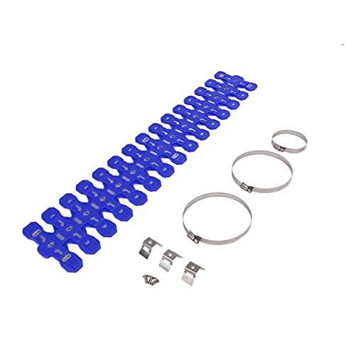 バイク オートバイ チャンバー ガード マフラー カバー プロテクター YZ125 YZ125X YZ250X KX65 KX85 KX100 YZ8 : Blue Hawaii - 通販 ...