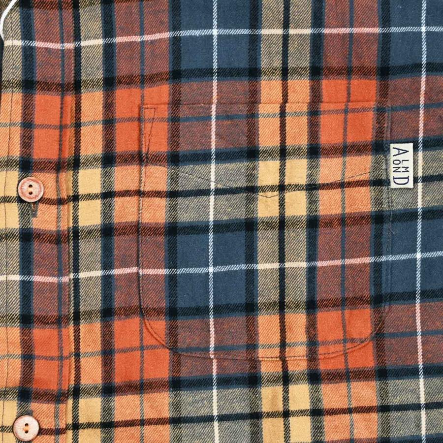 アーモンド シャツ 長袖 ブランド おしゃれ メンズ レディース 長袖シャツ チェックシャツ チェック タータンチェック 格子縞 日本製 ボタンダウン :alm-tk2366:Blueism ...