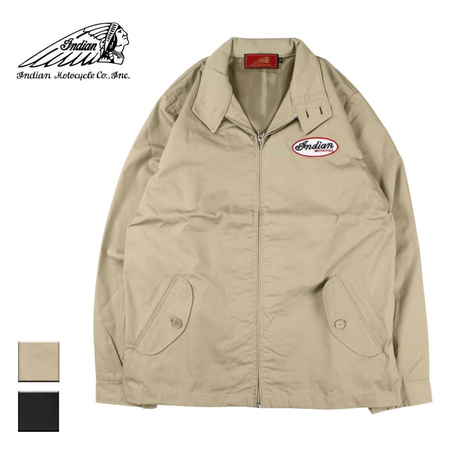 INDIAN インディアン インディアンモトサイクル ジャケット ブランド メンズ レディース ドリズラージャケット スイングトップ アウター ワッペン 防水 黒 : Blueism - 通販 ...
