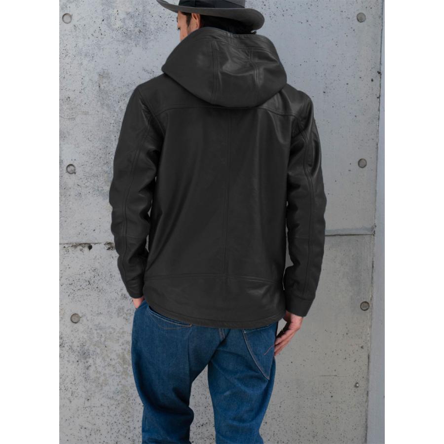 INDIAN インディアン インディアンモトサイクル パーカー レザー ブランド おしゃれ メンズ レディース レザーパーカー レザージャケット ジップパーカー黒 : Blueism - 通販 ...