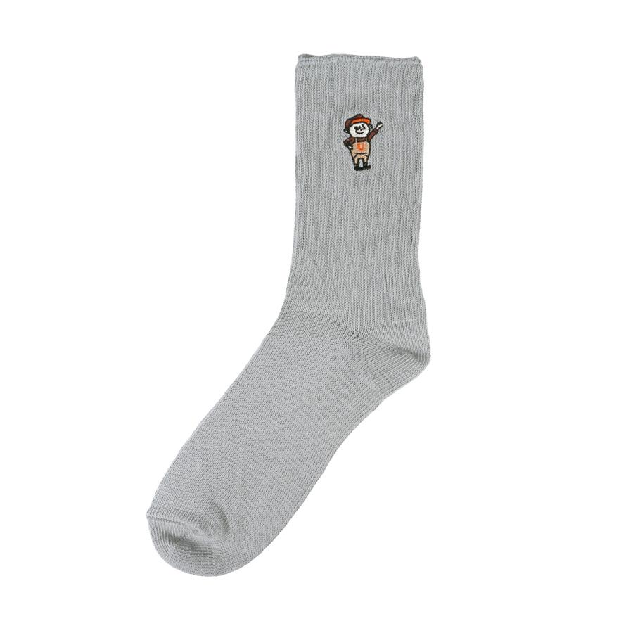 ユニバーサルオーバーオール 靴下 メンズ ブランド おしゃれ ソックス クルーソックス ワンポイント ウィンディ キャラクター カジュアル 白 黒 紺 :uvs-lu-019:Blueism ...