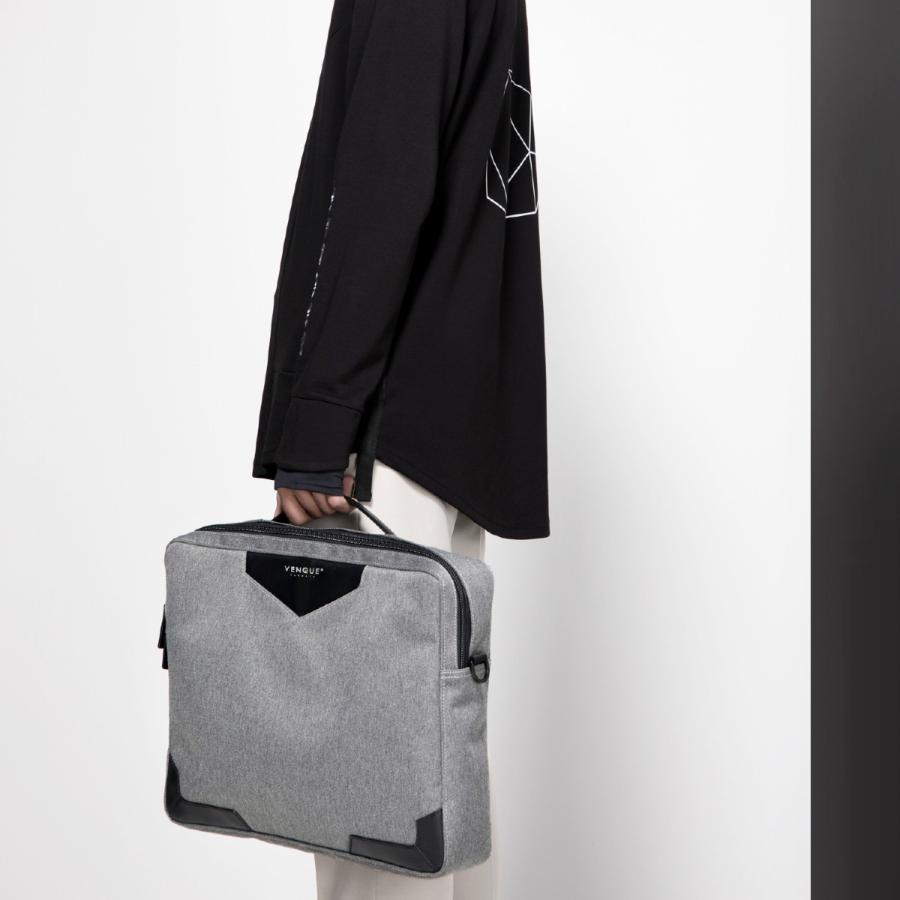 Venque ビジネスバッグ ブリーフケース メンズ ヴェンク 本革 2way VENQUE バッグ ショルダー レザー 撥水 大容量 PC収納 グレー : Blueism - 通販 ...