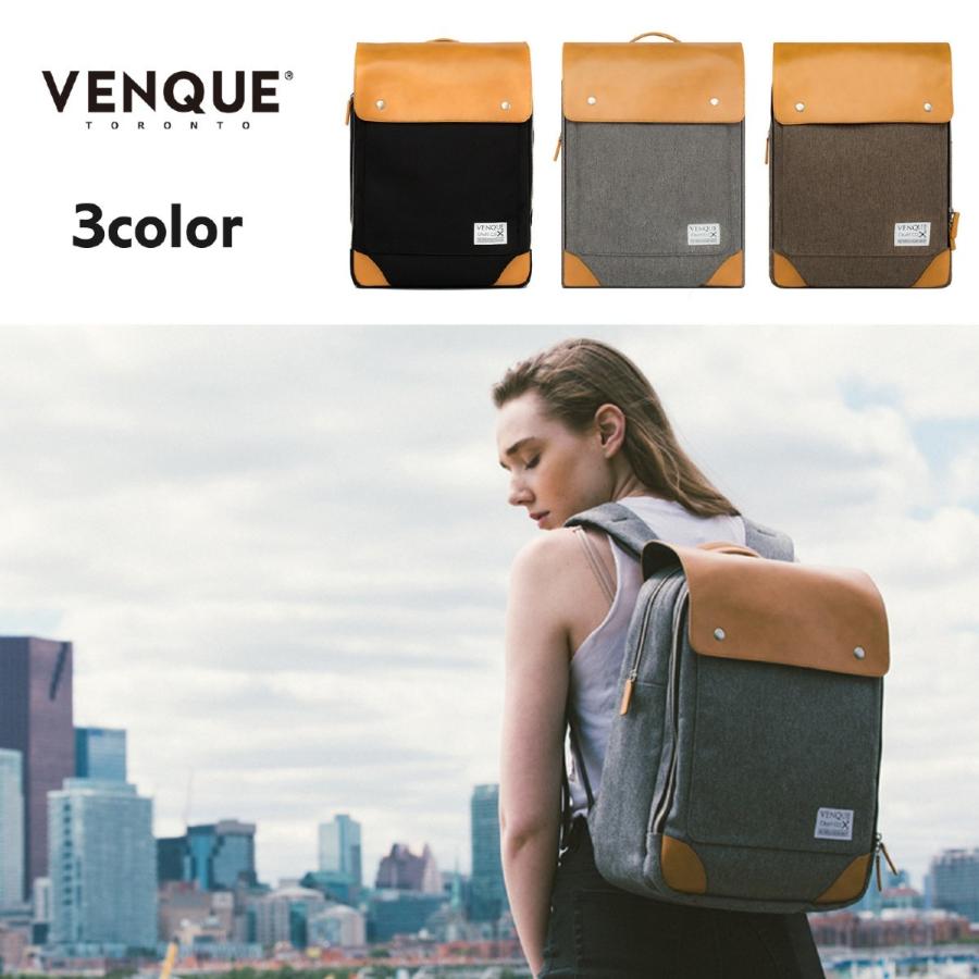 Venque リュック レディース おしゃれ 革 バッグ ブランド ヴェンク リュックサック VENQUE レザー 撥水 PC収納 カナダ : Blueism - 通販 - Yahoo!ショッピング