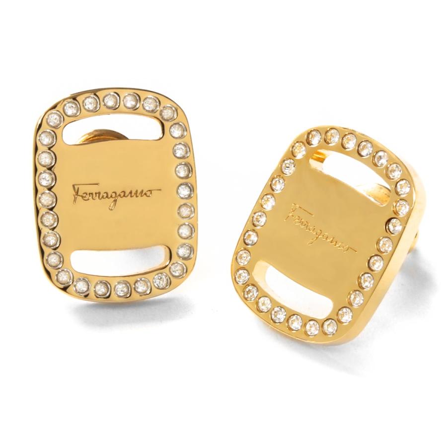 FERRAGAMO フェラガモ ピアス アクセサリー レディース ヴァラ ゴールド 760221 GLASS 0717129 ...