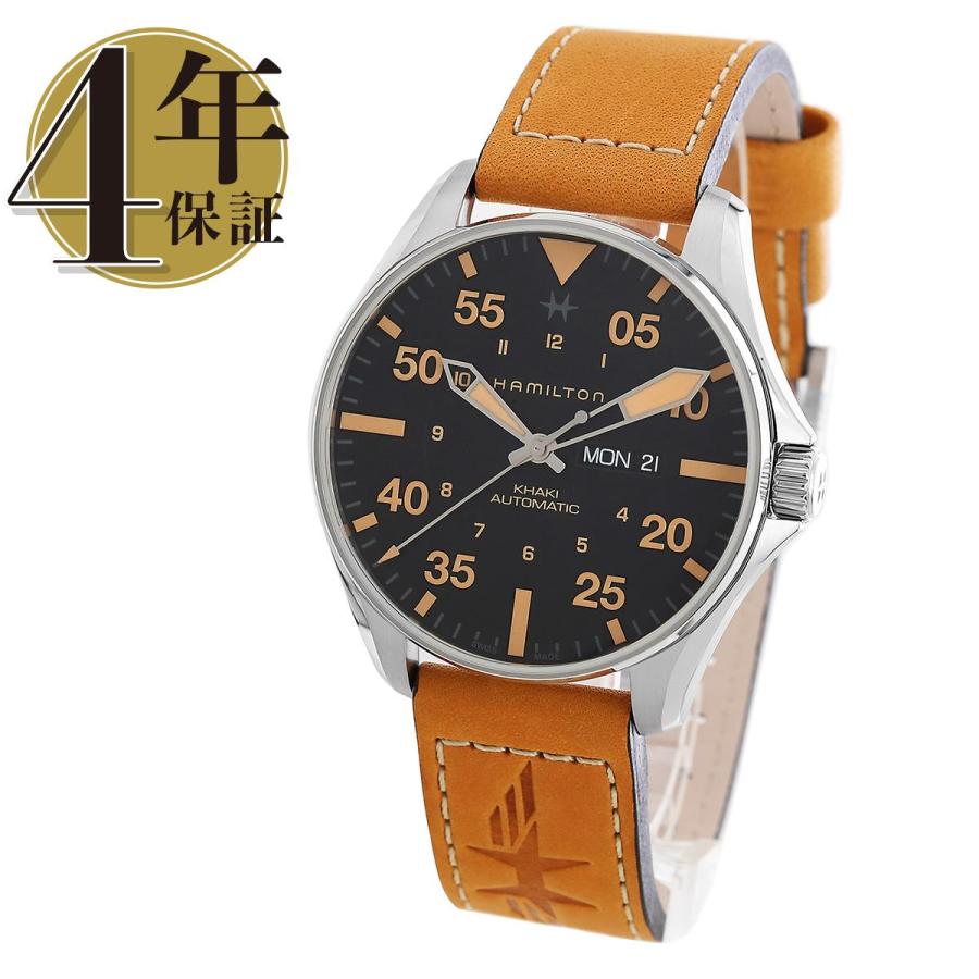 KHAKI AVIATION 【新品】ハミルトン カーキ アビエーション パイロット デイデイト オート メンズ H64725531_4 ...