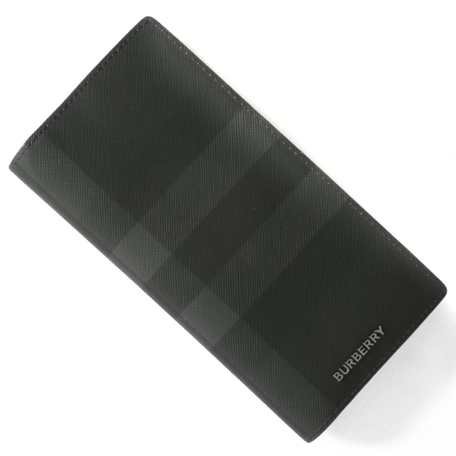 BURBERRY バーバリー 長財布 財布 メンズ キャベンディッシュ チャコールチェック チャコールグレーブラック MS CAVENDISH BRT 135815 A1208 8054785 ...