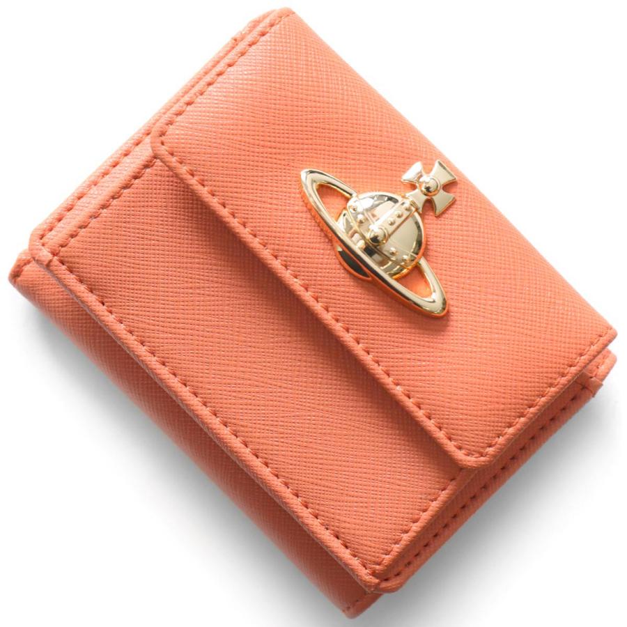 Vivienne Westwood ヴィヴィアンウエストウッド 三つ折り財布/三つ折り財布 財布 レディース サフィアーノ スモール フラップ ...