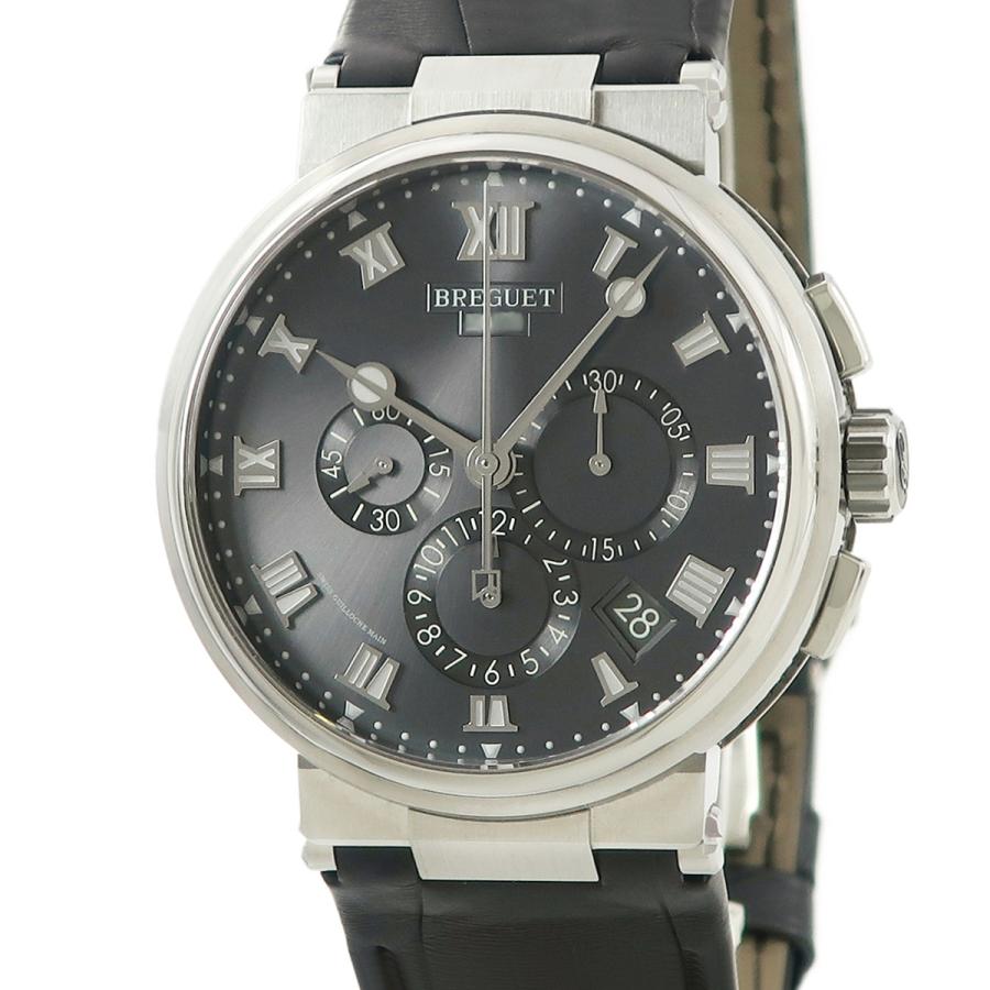 ブレゲ マリーン クロノグラフ 5527 5527TI/G2/5WV グレー ローマン 自動巻き : ブルークウォッチカンパニー - 通販 - Yahoo!ショッピング
