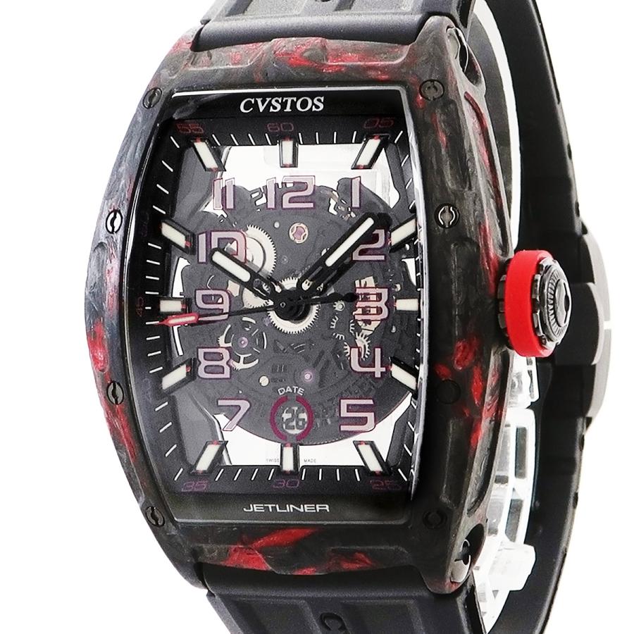 CVSTOS クストス チャレンジ ジェットライナー カーボン2 CVT-JET2-SL-RED-FGDC トノウ スケルトン 自動巻き : ブルークウォッチカンパニー - 通販 ...