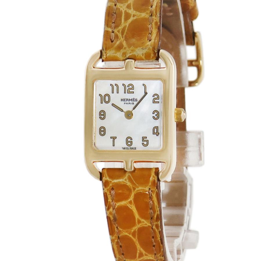 HERMES エルメス ケープコッド ミニ CC1.185 K18YG無垢 シェル クオーツ : ブルークウォッチカンパニー - 通販 - Yahoo!ショッピング