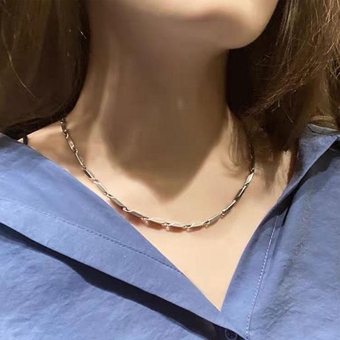 BLUE LEAF 切子チェーン 2.5mm 50cm ステンレス 切子 ネックレス チェーン ステンレスチェーン アジャスター 低アレルギー 男女兼用 ハンドメイド 素材 : BLUE ...