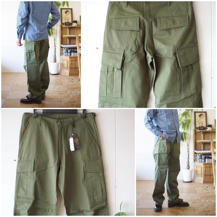 HOUSTON HOUSTON ヒューストン 10055 カーゴパンツ ミリタリーパンツ TWILL BDU PANTS ツイル BDUパンツ ...