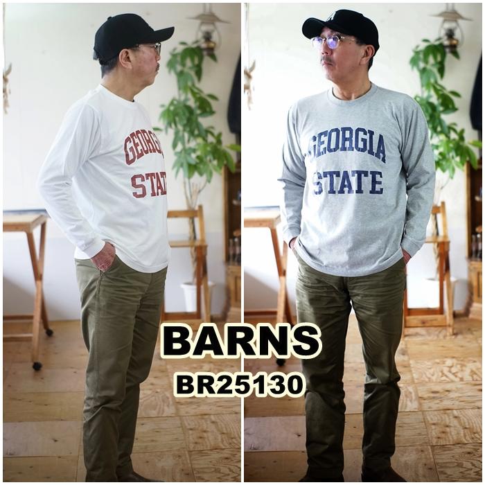 BARNS OUTFITTERS バーンズ バーンズアウトフィッターズ BARNS 長袖ロンT カットソー Tシャツ 25130 ...