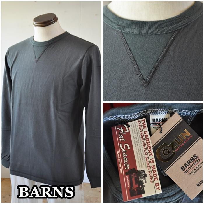 BARNS OUTFITTERS バーンズ アウトフィッターズ BR-3043 Vガゼット クルーネックTシャツ : BLUELINE - 通販 - Yahoo!ショッピング