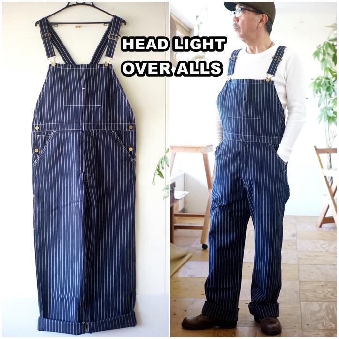 HEAD LIGHT HEADLIGHT ヘッドライト デニムワークパンツ デニムオーバーオール 42498 : BLUELINE - 通販 ...