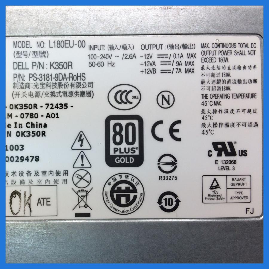 DELL（デル） DELL L180EU-00 電源ユニット/OptiPlex 780,790,990,7010,9010のUSFFに対応 ...