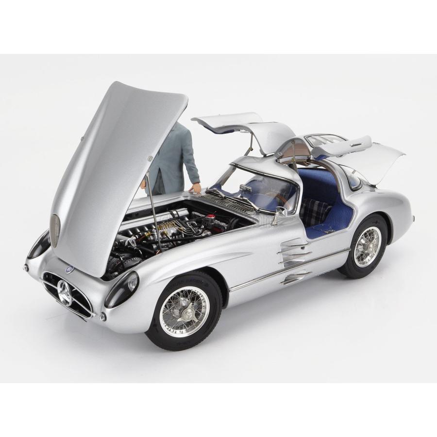CMC CMC 1/18 メルセデス ベンツ 300 SLR クーペ 1955 シルバー ルドルフ・ウーレンハウトフィギュア付き ...