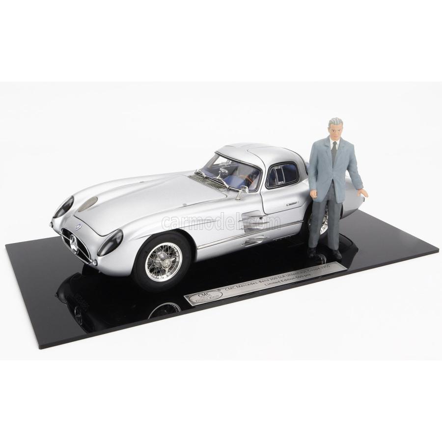 CMC CMC 1/18 メルセデス ベンツ 300 SLR クーペ 1955 シルバー ルドルフ・ウーレンハウトフィギュア付き ...