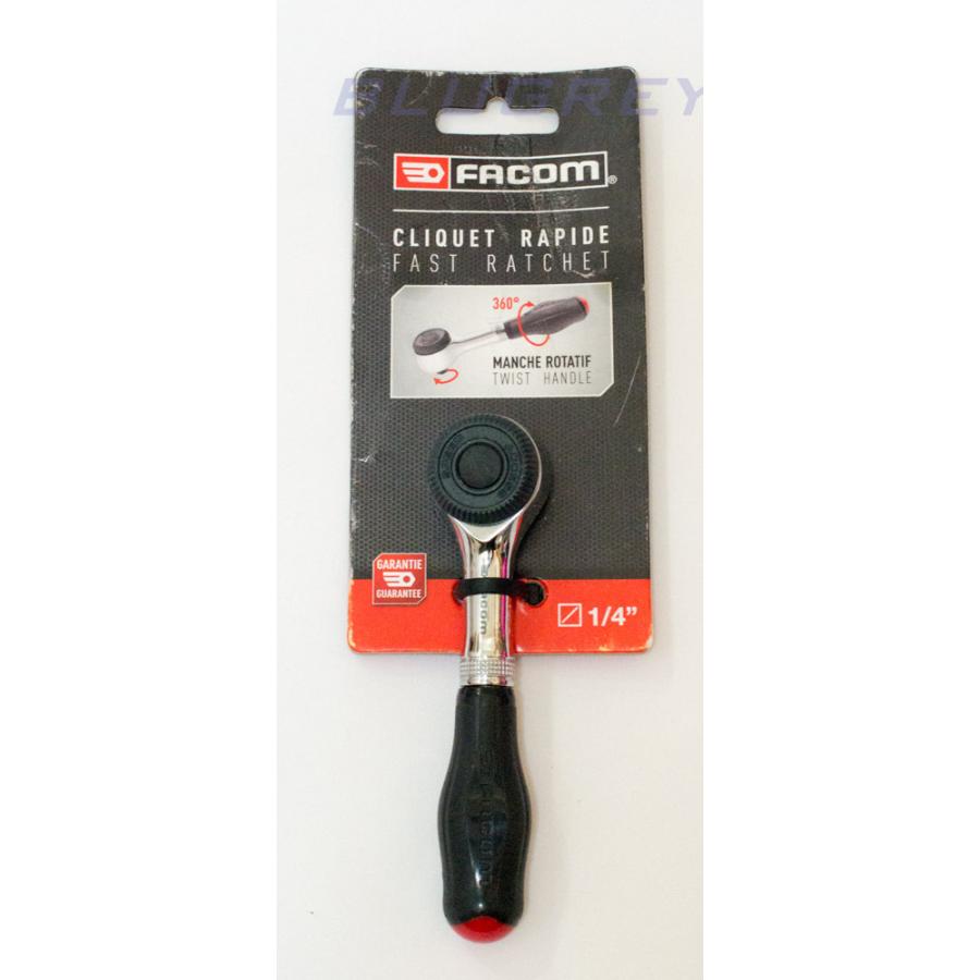ファコム R.360 1/4” (6.35mm) ファーストアクション ツイスト ラチェットハンドル FACOM 並行輸入品 :FACOM ...