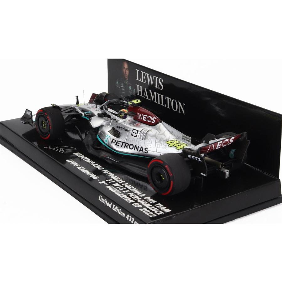 ミニチャンプス 1/43 メルセデス AMG F1 W13 #44 ハミルトン ハンガリーGP 2022 MINICHAMPS MERCEDES ミニカー : BLUGREY(ブラグレー ...