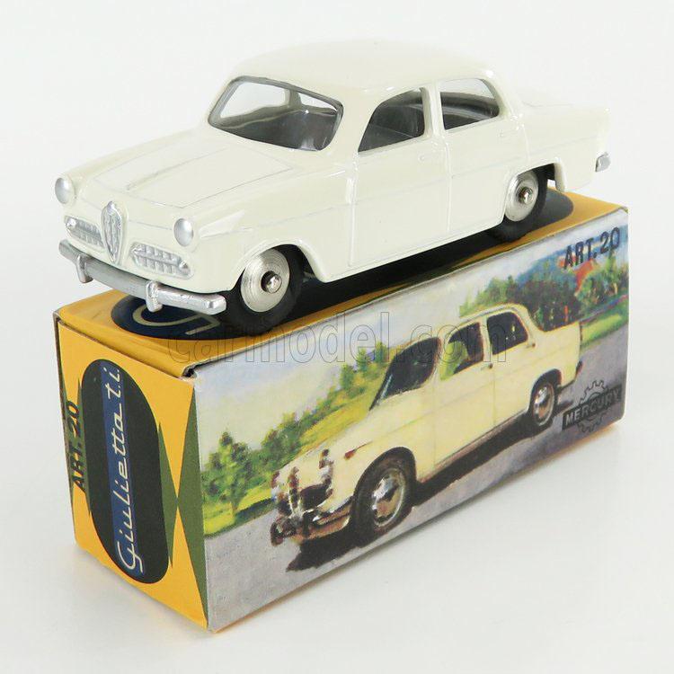 マーキュリー 1/48 アルファロメオ ジュリエッタ TI ホワイト ALFA ROMEO GIULIETTA アシェット MERCURY ...