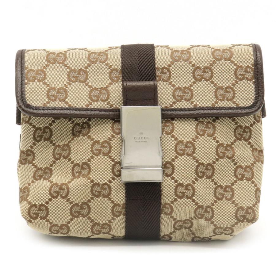 32％割引【税込?送料無料】 GUCCI グッチ ボディバッグ キャンバス ブラウン GG 金具 レザー ボディーバッグ バッグ-OTA.ON ...