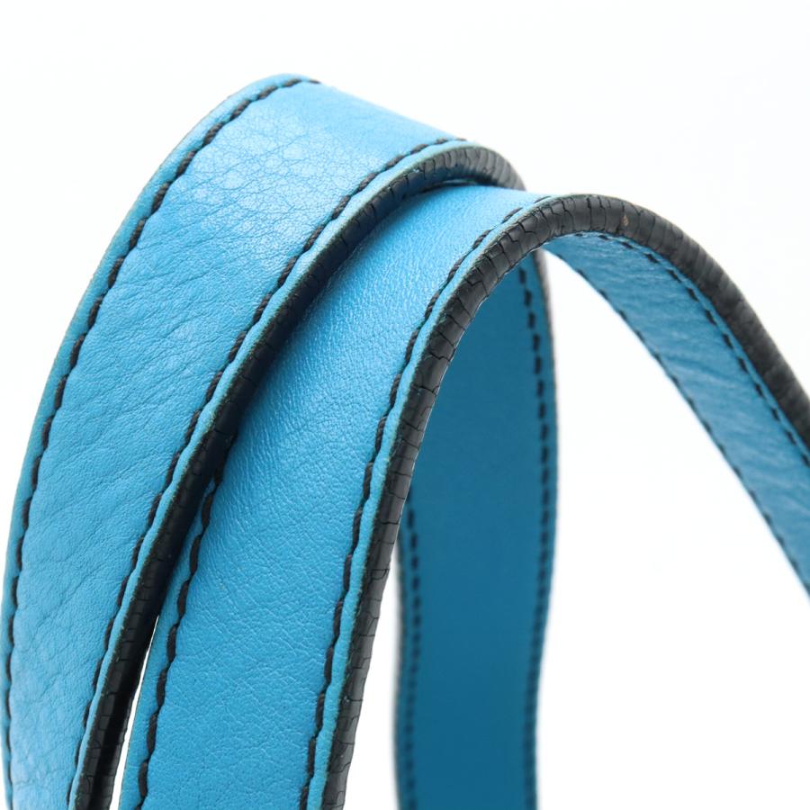 LOEWE ロエベ アナグラム ハンドバッグ トートバッグ 2WAY ショルダーバッグ レザー パテントレザー シアン ブルー グリーン系 シルバー金具 : Blumin - 通販 ...