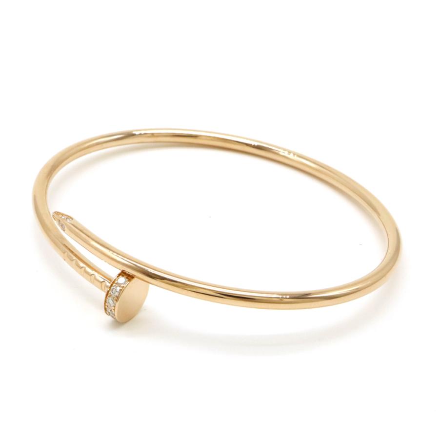 Cartier カルティエ ジュスト アン クル スモール ブレスレット K18PG ピンクゴールド ダイヤモンド D0.18ct #16 新型 B6065817 : 12480617 ...