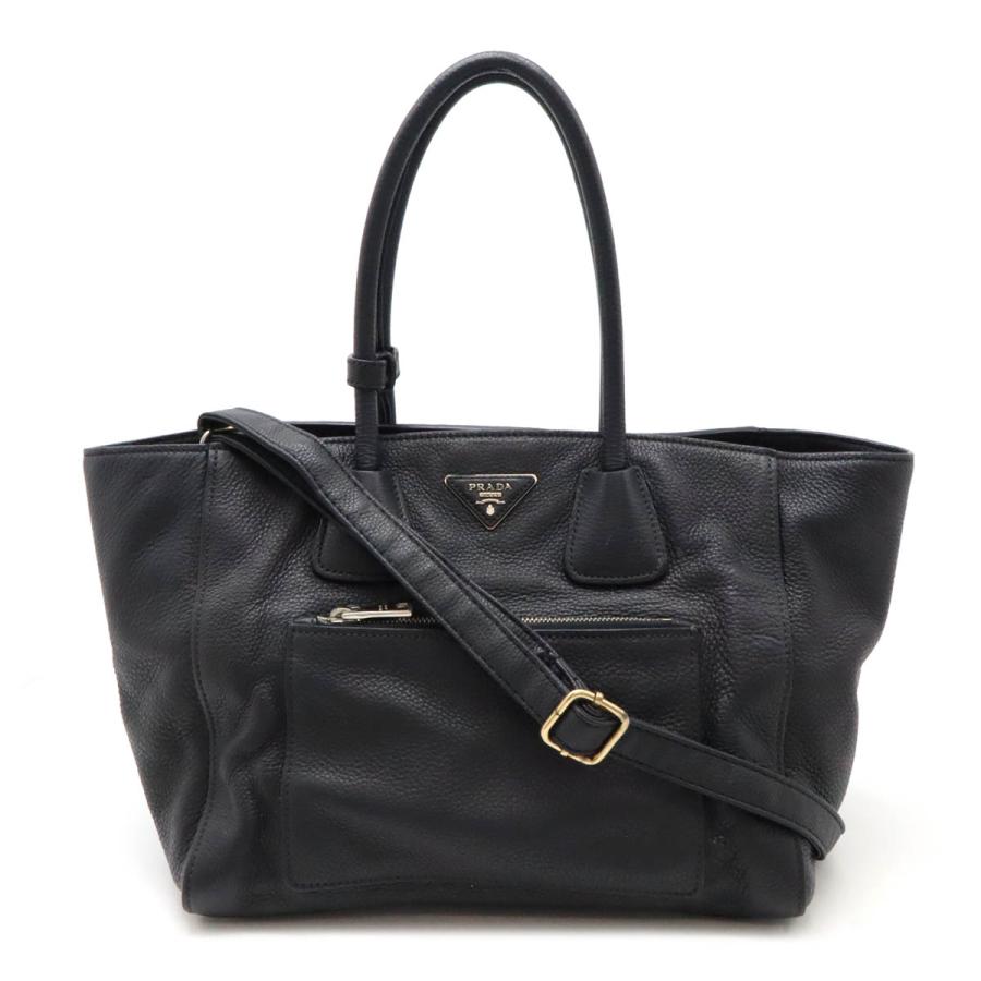 PRADA プラダ トートバッグ 2WAY ショルダーバッグ 斜め掛け レザー NERO 黒 ブラック シルバー金具 BN2795 : Blumin - 通販 - Yahoo!ショッピング
