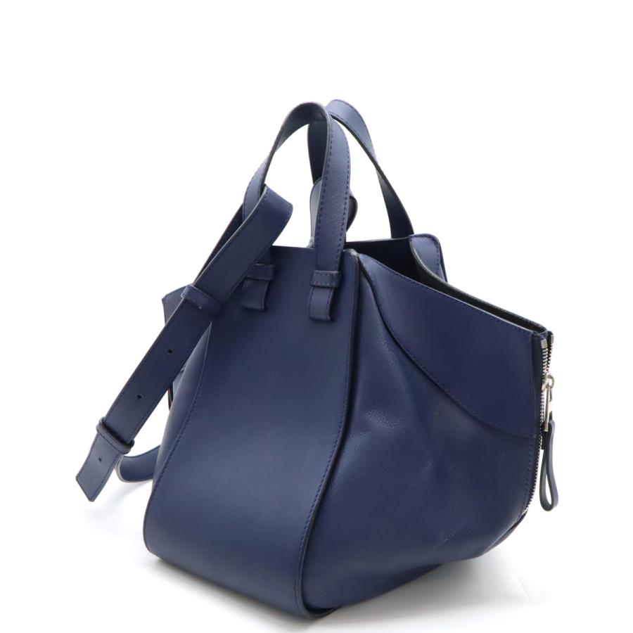 LOEWE ロエベ ハンモックバッグ スモール ハンドバッグ ショルダーバッグ 6WAY レザー ネイビー 紺 シルバー金具 387.30.S35 : Blumin - 通販 - Yahoo ...