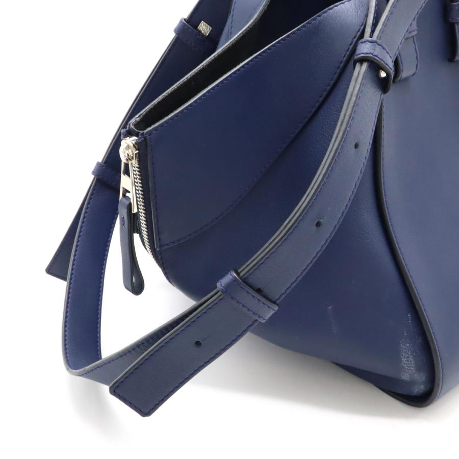 LOEWE ロエベ ハンモックバッグ スモール ハンドバッグ ショルダーバッグ 6WAY レザー ネイビー 紺 シルバー金具 387.30.S35 : Blumin - 通販 - Yahoo ...