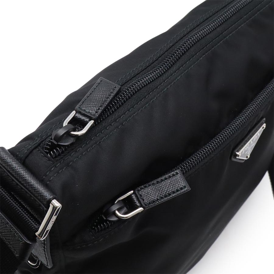PRADA プラダ VELA ショルダーバッグ メッセンジャーバッグ 斜め掛け ナイロン レザー NERO 黒 ブラック ポーチ付き 1BC421 : Blumin - 通販 - Yahoo ...