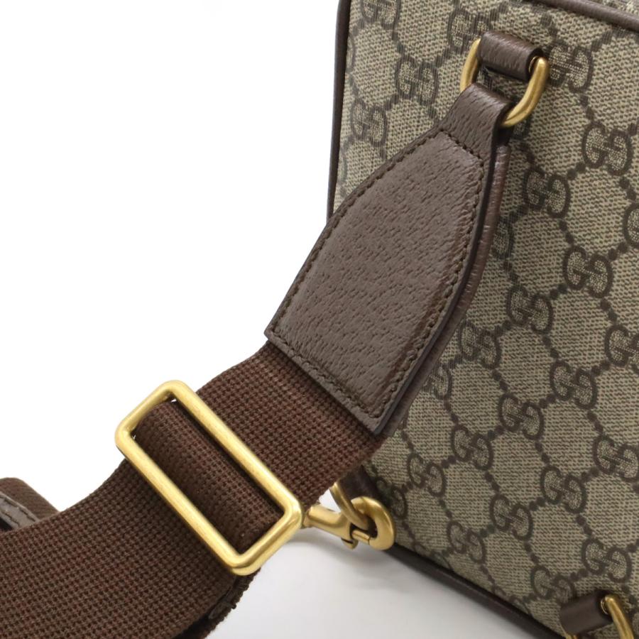 GUCCI グッチ オフィディア GGスプリーム ミニバッグ ボディバッグ ショルダーバッグ シェリーライン PVC ベージュ ブラウン ...