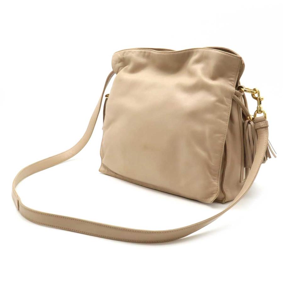 LOEWE ロエベ フラメンコ30 ショルダーバッグ セミショルダー 2WAY 斜め掛け 肩掛け フリンジ ナッパレザー ライトピンクベージュ イニシャル入り : Blumin - 通販 ...