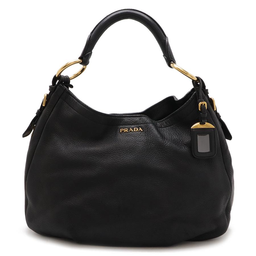 PRADA プラダ ショルダーバッグ ワンショルダー セミショルダー 肩掛け レザー NERO 黒 ブラック ゴールド金具 シルバー金具 : Blumin - 通販 - Yahoo!ショッピング