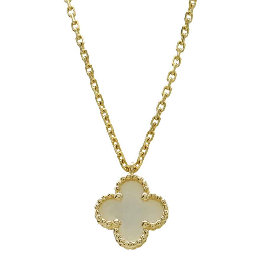 Van Cleef ＆ Arpels & ヴァン クリーフ アーペル VCA スウィートアルハンブラ ペンダント ネックレス K18YG シェル VCARF69100 : Blumin ...