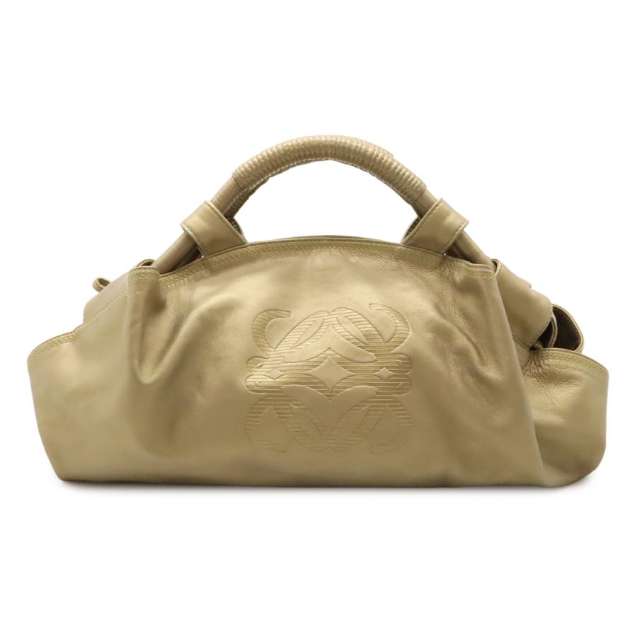 LOEWE ロエベ アナグラム ナッパアイレ ハンドバッグ レザー シャンパンゴールド ゴールド金具 : Blumin - 通販 - Yahoo!ショッピング