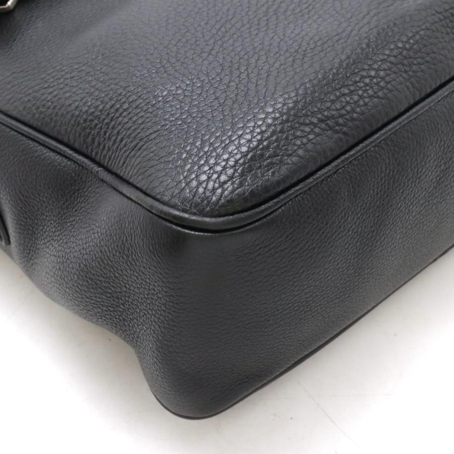 GUCCI グッチ インターロッキングG ショルダーバッグ 斜め掛け レザー ブラック 黒 シルバー金具 : 22471007 ...