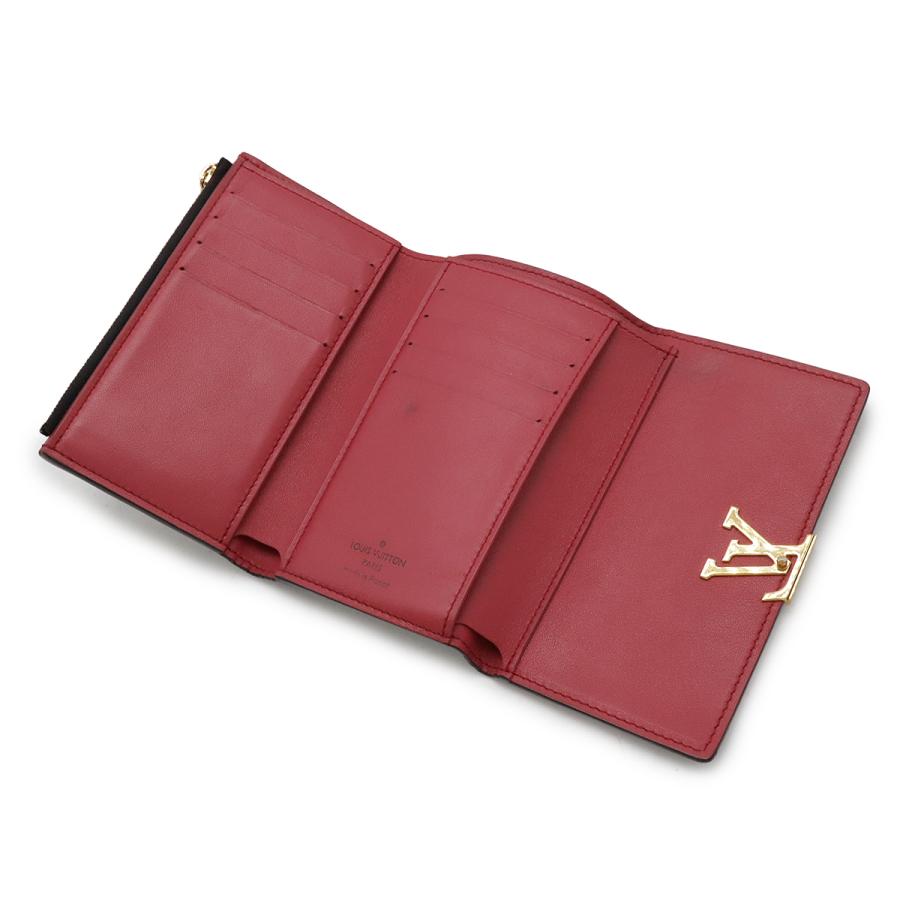 LOUIS VUITTON ルイ ヴィトン ポルトフォイユ カプシーヌ コンパクト 3つ折財布 三つ折り財布 トリヨンレザー ノワール ホットピンク M62157 LOUIS VUITTON（ルイ・ヴィトン） ルイ ヴィトン ポルトフォイユ
