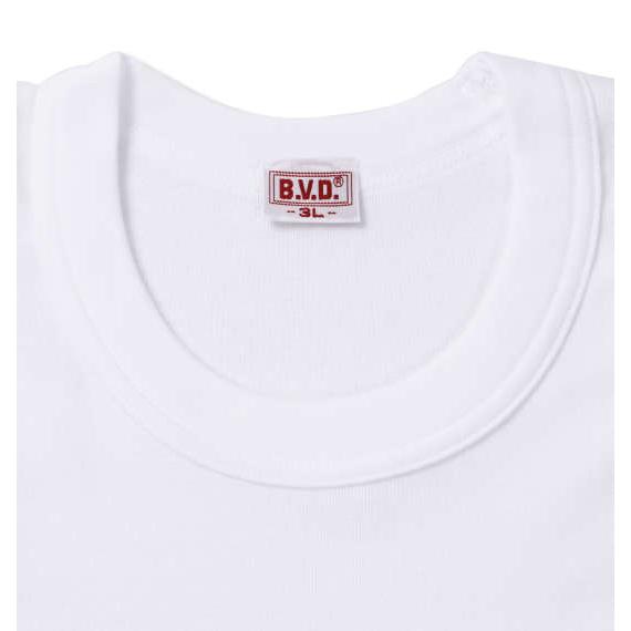 B.V.D 大きいサイズ メンズ B.V.D. 丸首 半袖 Tシャツ ホワイト 1249-2270-1 3L 4L 5L 6L : 大きいサイズの店ビッグエムワン - 通販 - Yahoo ...