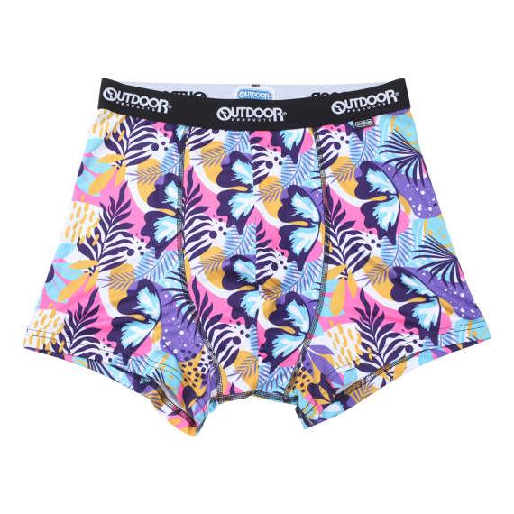 OUTDOOR PRODUCTS 大きいサイズ メンズ エステル ベア天 ボタニカル柄 ボクサーパンツ シアン 1249-3260-1 3L 4L 5L 6L : 大きいサイズの店ビッ ...