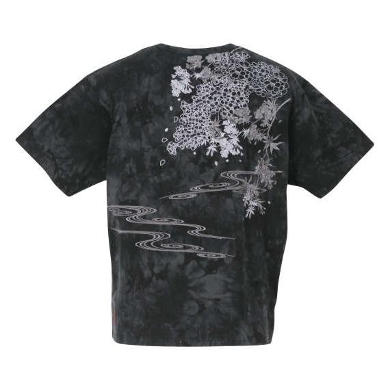 絡繰魂 大きいサイズ メンズ 桜タイダイヘンリー 半袖 Tシャツ ブラック 1258-3247-1 3L 4L 5L 6L : 大きいサイズの店ビッグエムワン - 通販 - Yahoo!ショッピング