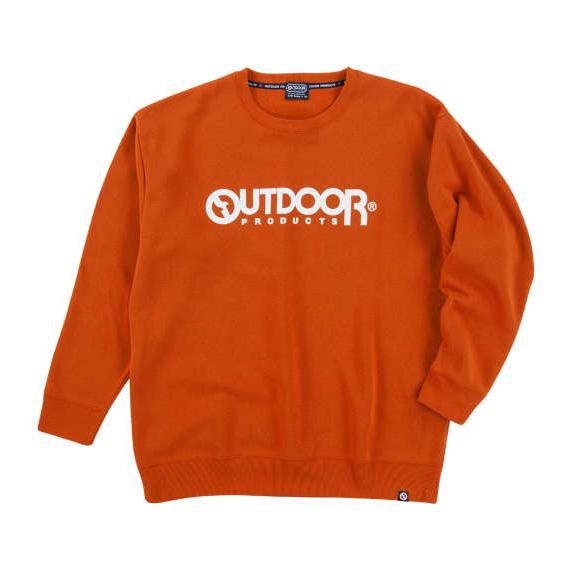 大きいサイズ メンズ OUTDOOR PRODUCTS 裏起毛 クルー トレーナー オレンジ 1258-4302-3 3L 4L 5L 6L 7L 8L : 大きいサイズの店ビッグエムワン ...