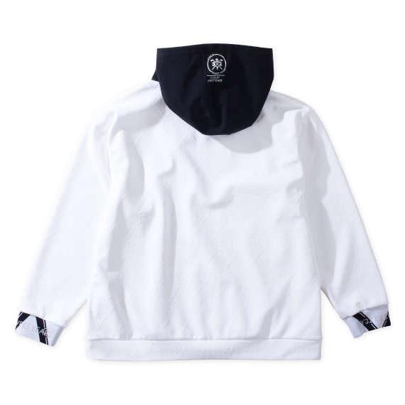 SY32 by SWEET YEARS 大きいサイズ メンズ ボンディングSYGジャガード フルジップ フーディ ジャケット ホワイト 1273-4357-1 3L 4L 5L 6L ...