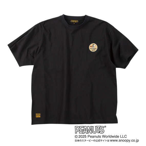 大きいサイズ メンズ FLAGSTAFF×PEANUTS スヌーピーコラボ 半袖 Tシャツ ブラック 1278-5227-2 3L 4L 5L 6L : 大きいサイズの店ビッグエムワン ...