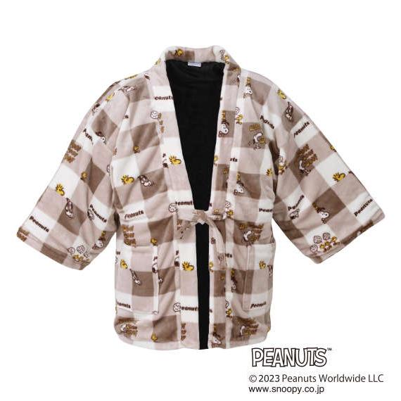 大きいサイズ メンズ PEANUTS SNOOPY ふわもこ 総柄 半纏 ベージュ 1279-3321-2 3L 5L : 1012793321-2 : 大きいサイズの店ビッグエムワン ...