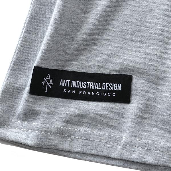 大きいサイズ メンズ ANT INDUSTRIAL DESIGN アントインダストリアルデザイン 天竺 エンボス加工 半袖 Tシャツ 吸水速乾 ...