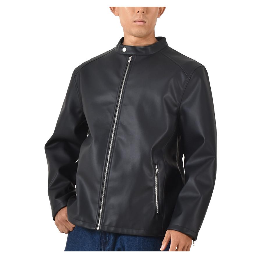 NYLAUS 大きいサイズ メンズ Nylaus PU シングル ライダース ジャケット 36373 : 大きいサイズの店ビッグエムワン - 通販 - Yahoo!ショッピング