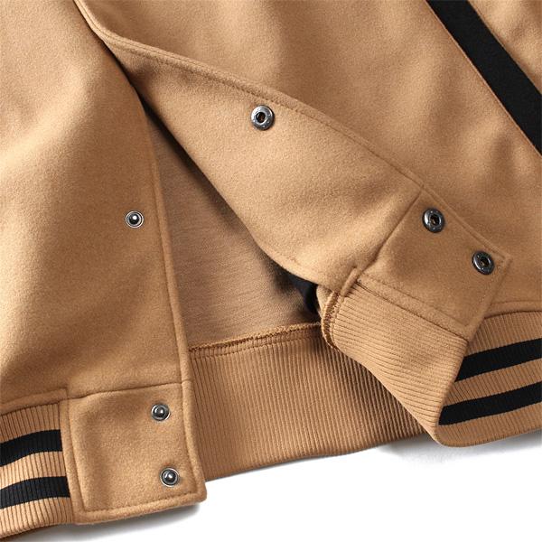 AZ DEUX 大きいサイズ メンズ フェイクウール 切替 スタジアム